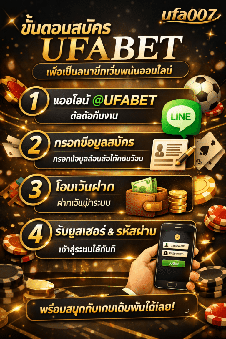 สมัคร UFABET เว็บตรง เว็บบอล บาคาร่า สล็อต ครบวงจร ปลอดภัย